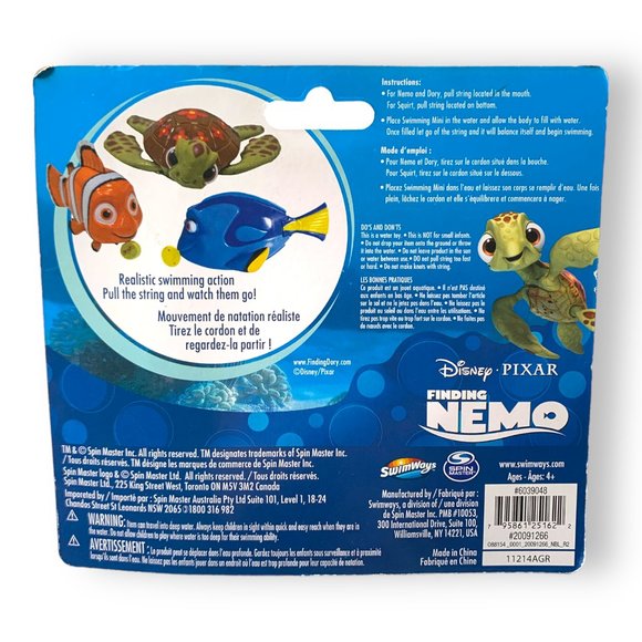 SwimWays | Toys | New Finding Nemo Squirt Swimming Mini Pool Bath Toy ...
